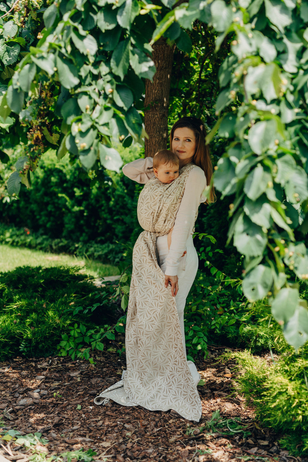 Long Woven Wrap, Airglow | Mama & Roo's