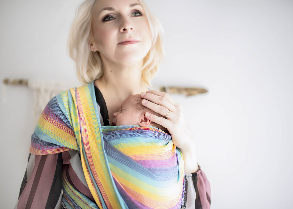 Preemie Long Woven Wrap, Luna | Mama & Roo's